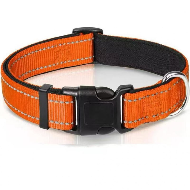 Burculy Cross-border pet nylon reflective collar, cat and dog collar ...