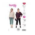 Burda Sewing Pattern 6098 Tops 20-34 (46-60) - Walmart.com