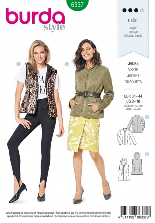 Burda Sewing Pattern 6337 - Walmart.com