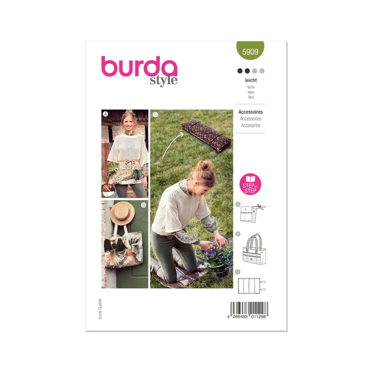 Burda Style Sewing Pattern 5909 - Accessories - Walmart.com