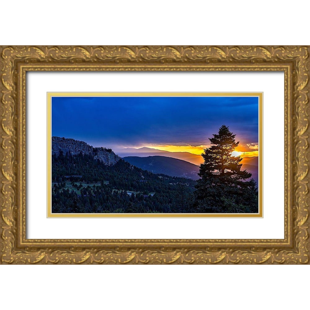 Burdick, Chuck 24x15 Gold Ornate Wood Framed with Double Matting Museum ...