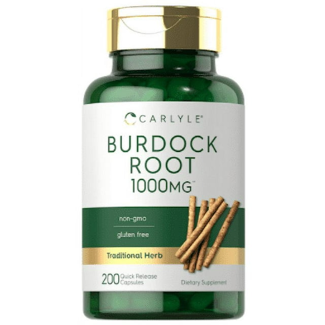 Carlyle Burdock Root Herb Extract | 1000 mg | 200 Capsules | Arctium ...