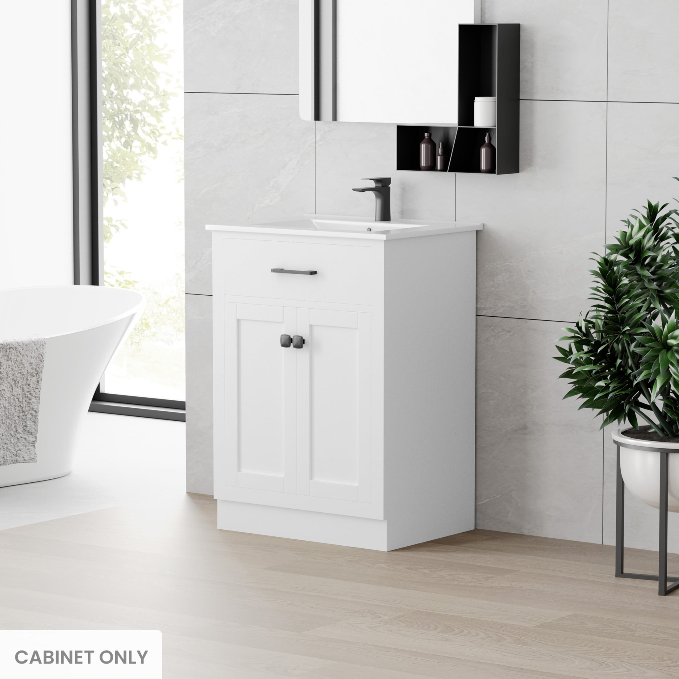 Burdon 24 Bathroom Vanity in White Cabinet Only - Walmart.com