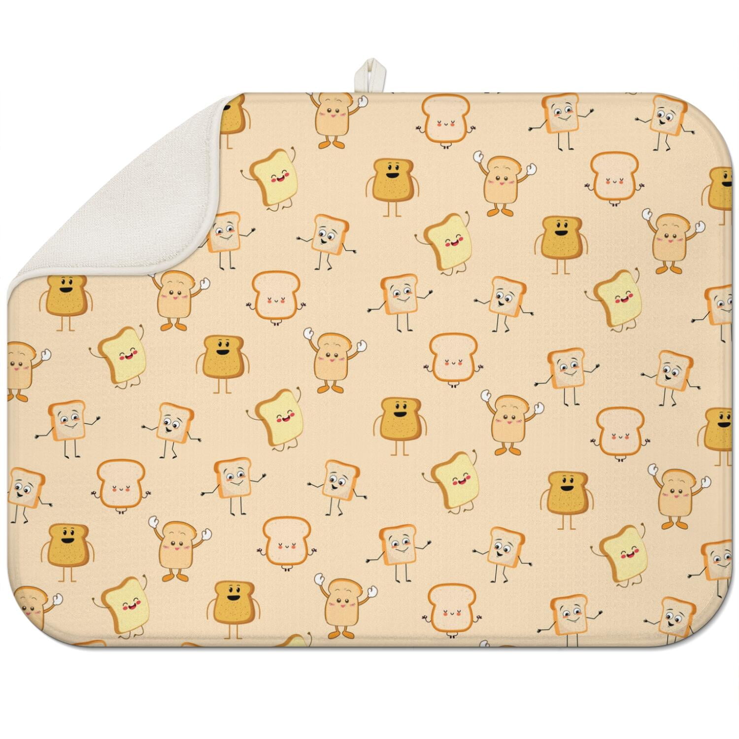 Burger and American Food Coffee Mat – Absorbent Microfiber Spill Mat ...