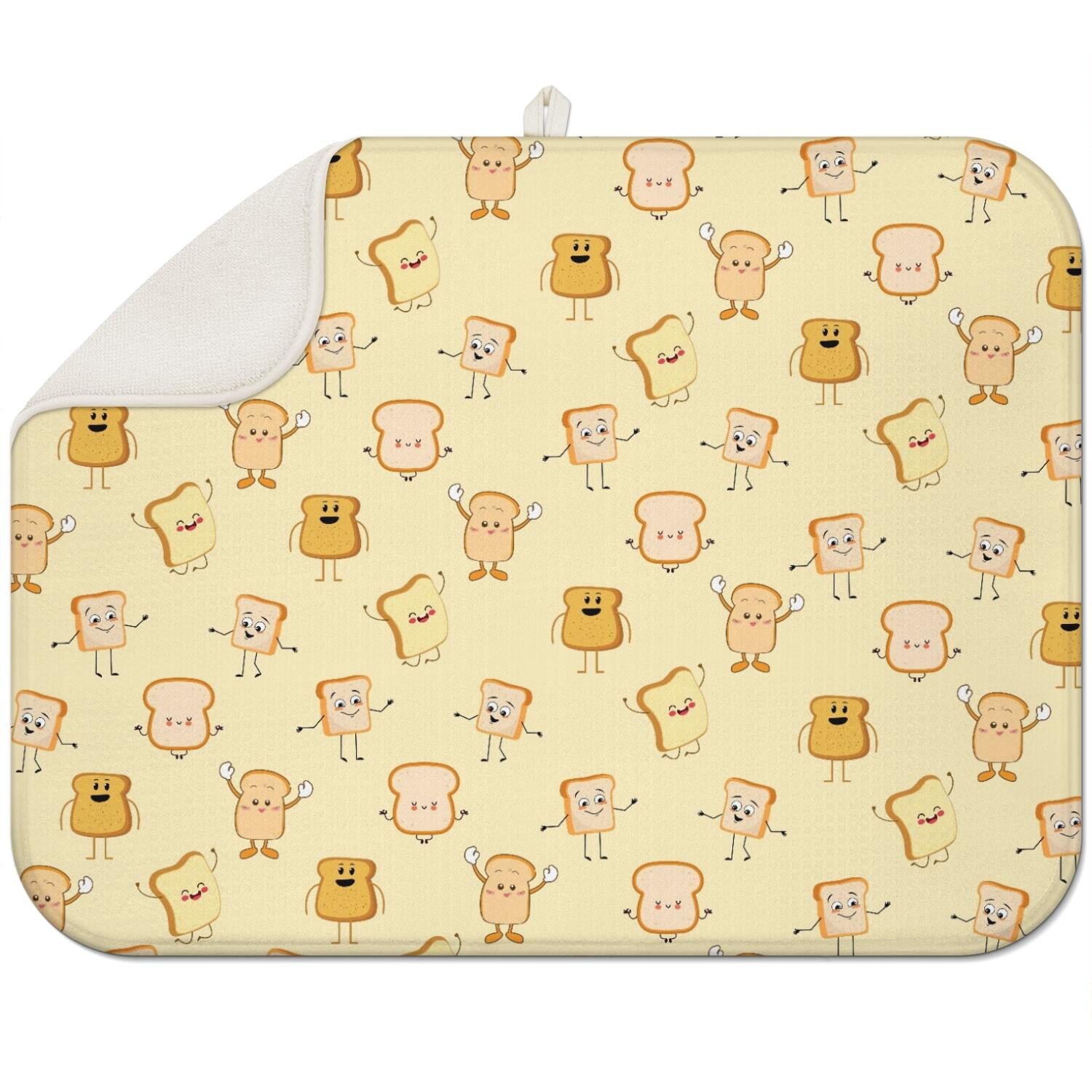 Burger and American Food Coffee Mat – Absorbent Microfiber Spill Mat ...