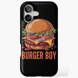 Burger Boy Funny Junk Food Cartoon Meme iPhone Tough Case for 11/12/13 ...