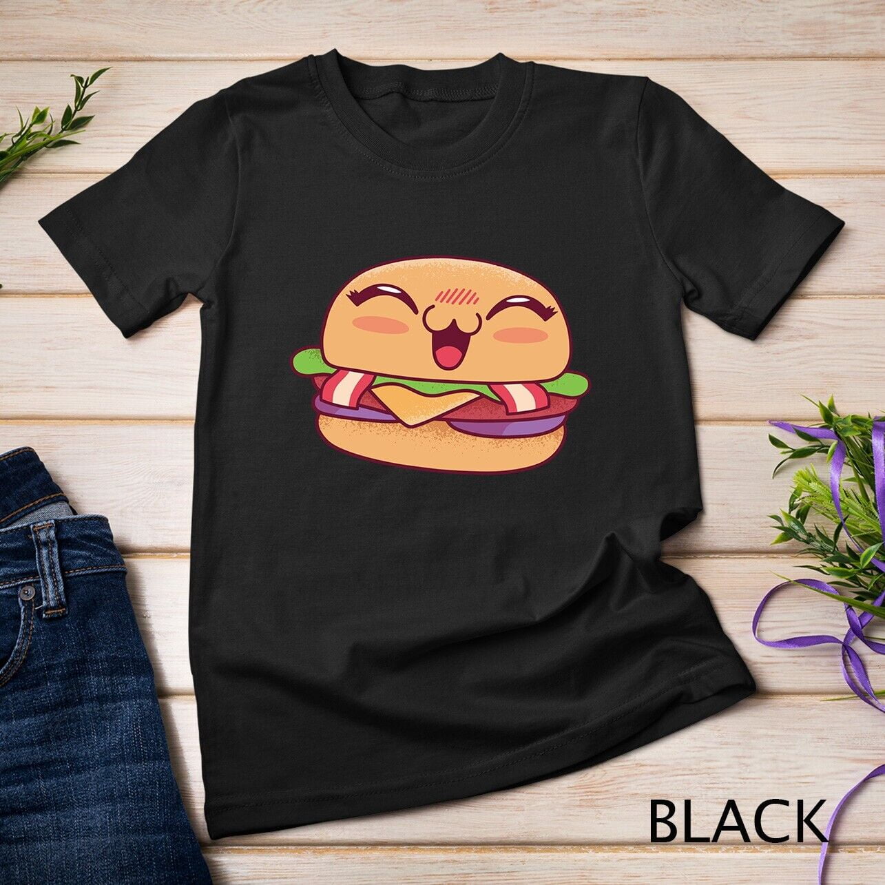 Burger Cheeseburger Graphic for Men Women and Children Unisex T-shirt ...