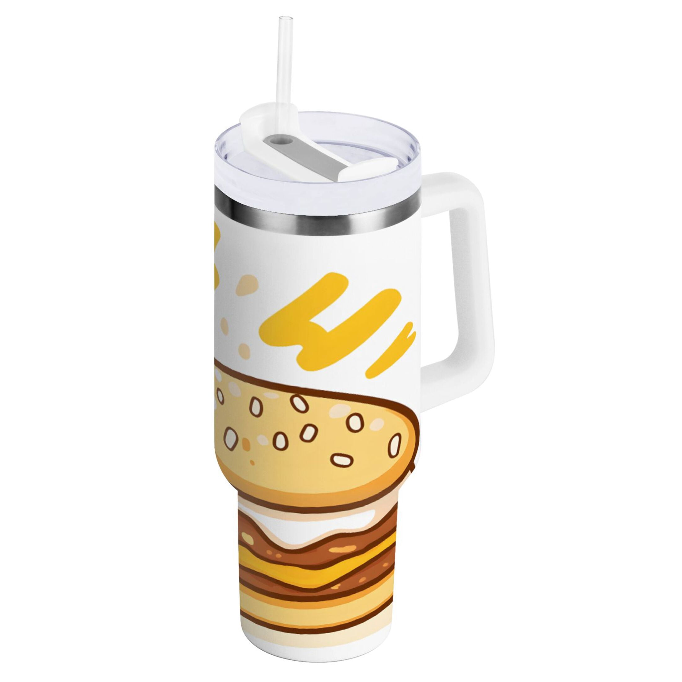 Burger Cola Water Bottles 30oz Insulated Tumblers Double-Walled ...