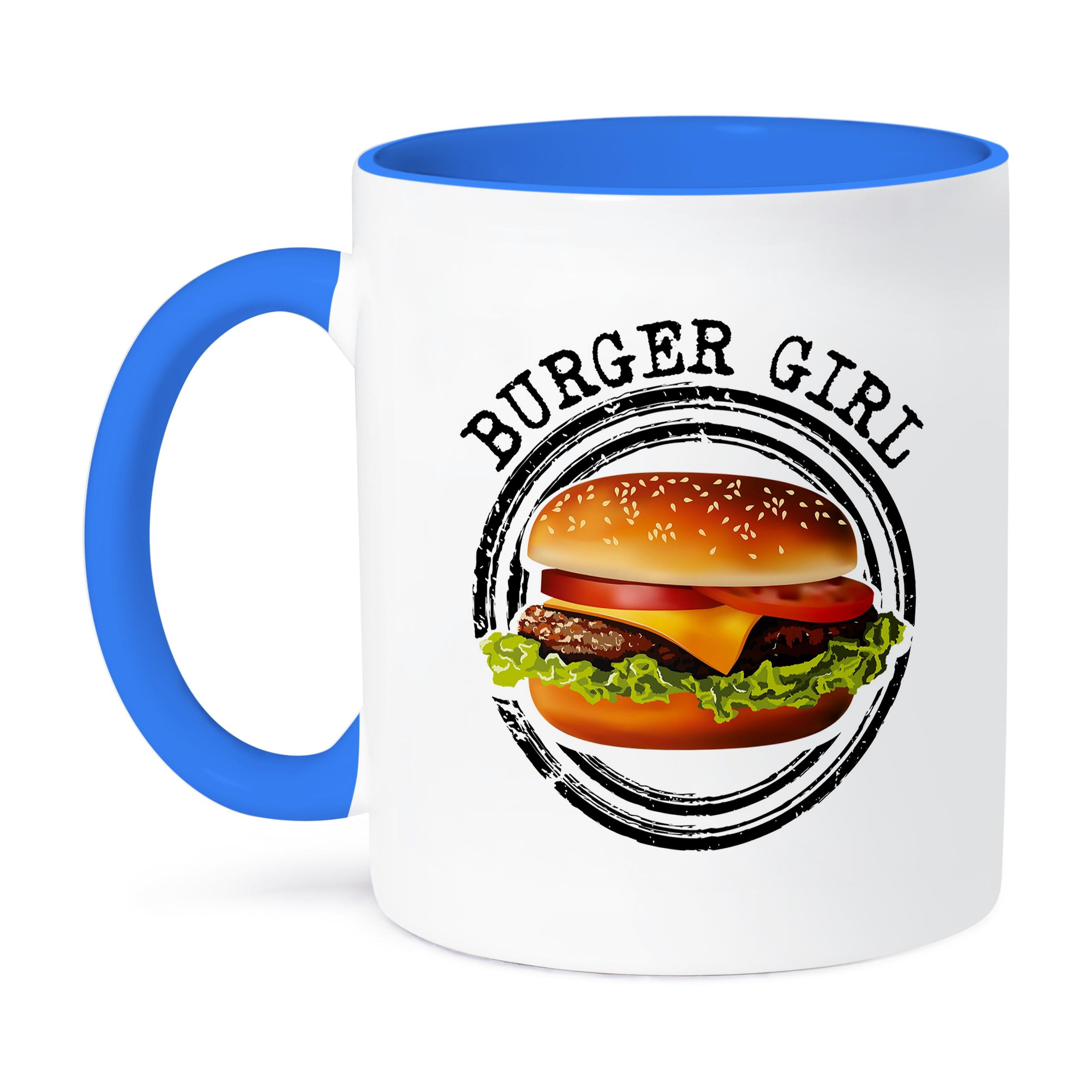 3dRose, Burger Girl Cool Hamburger Cheeseburger Sandwich Barbecue BBQ ...