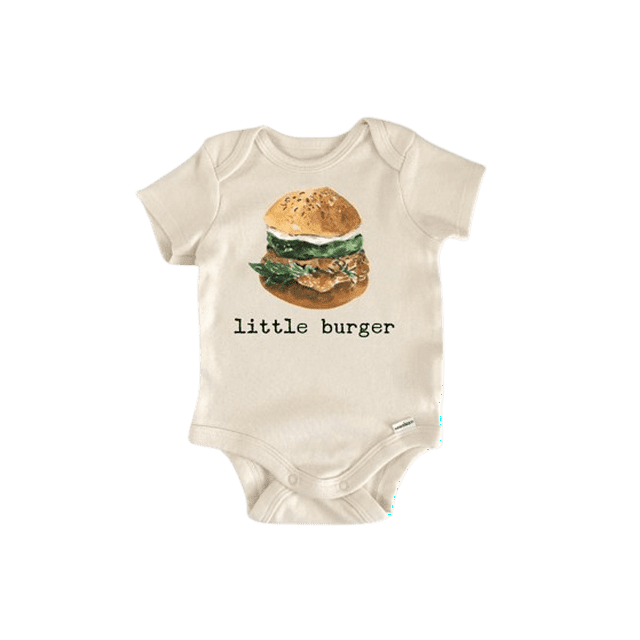 Burger Hamburger Bbq - Baby Boy Girl Clothes Infant Bodysuit Funny Cute ...