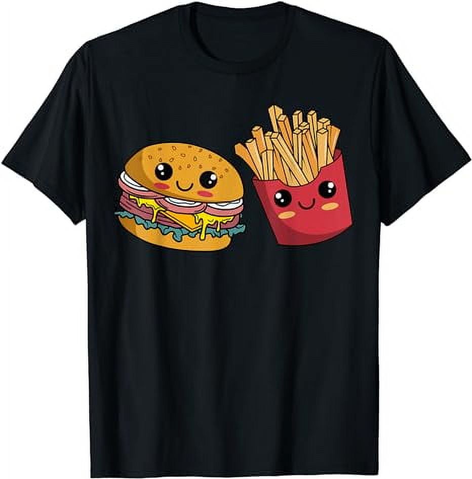 Burger Hamburger French Fries Fast Food Lover T-Shirt - Walmart.com