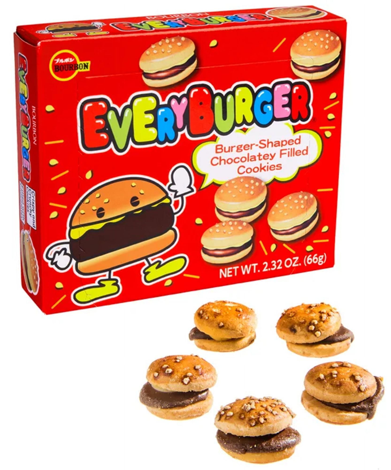 Burger Japanese Candy – Mini Hamburger Sandwich Cookies with Chocolate ...