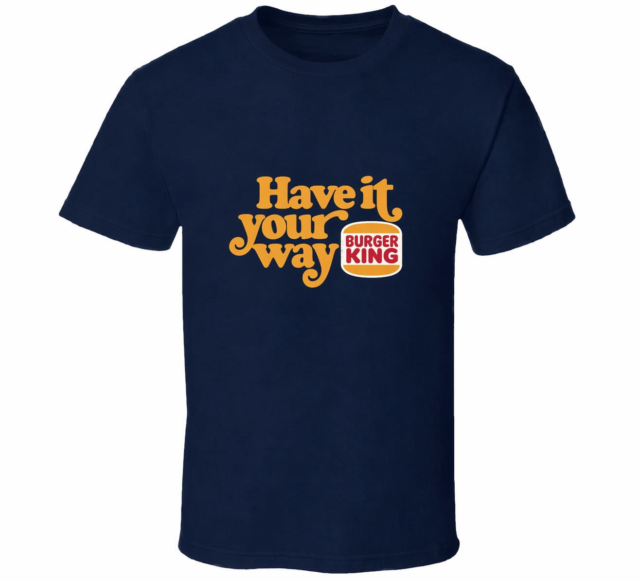 Burger King Retro Fast Food Restaurant Logo Graphic T-shirt - Walmart.com