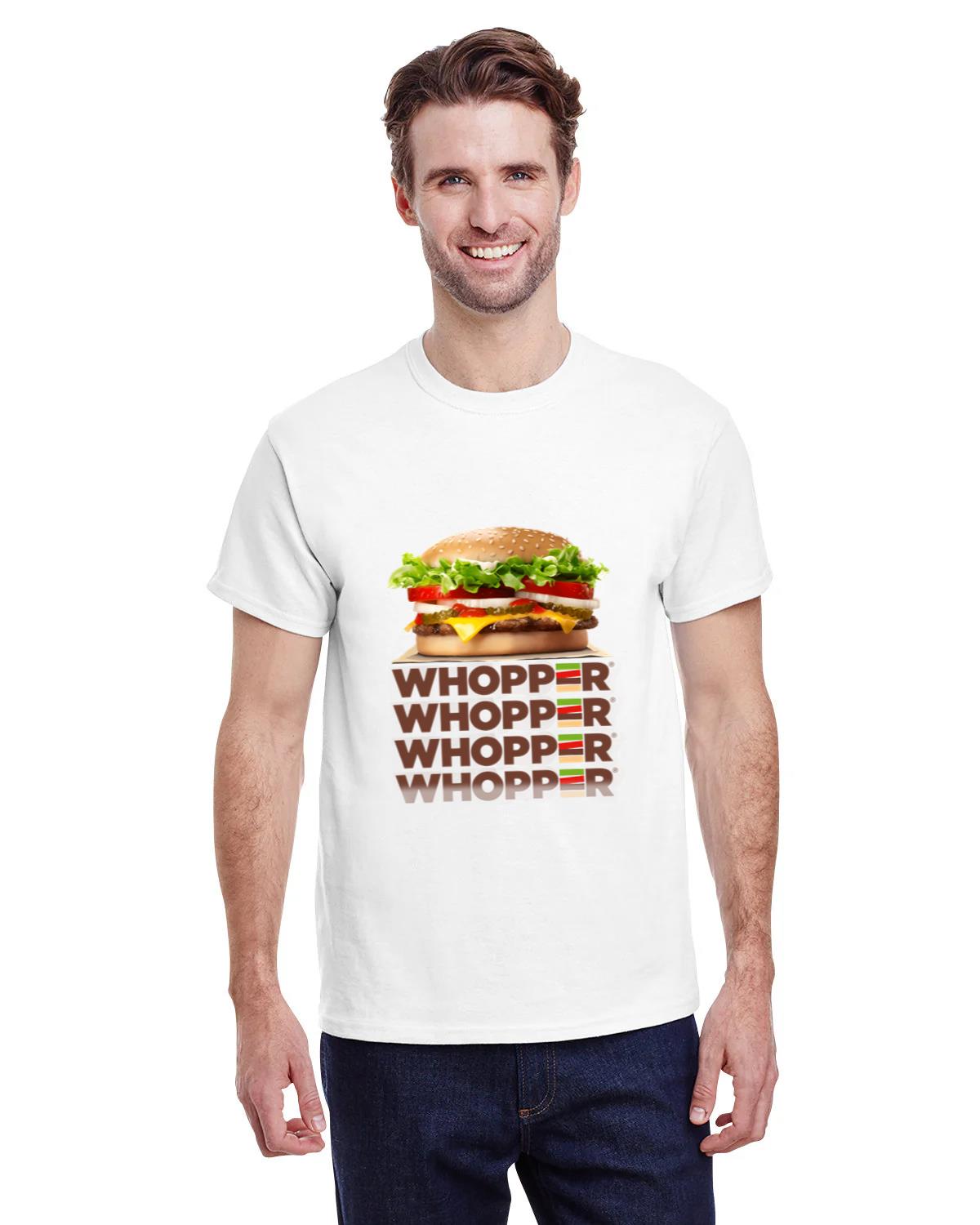 Burger King Whopper Funny Fast Food Fan Retro Graphic Unisex T-Shirt ...