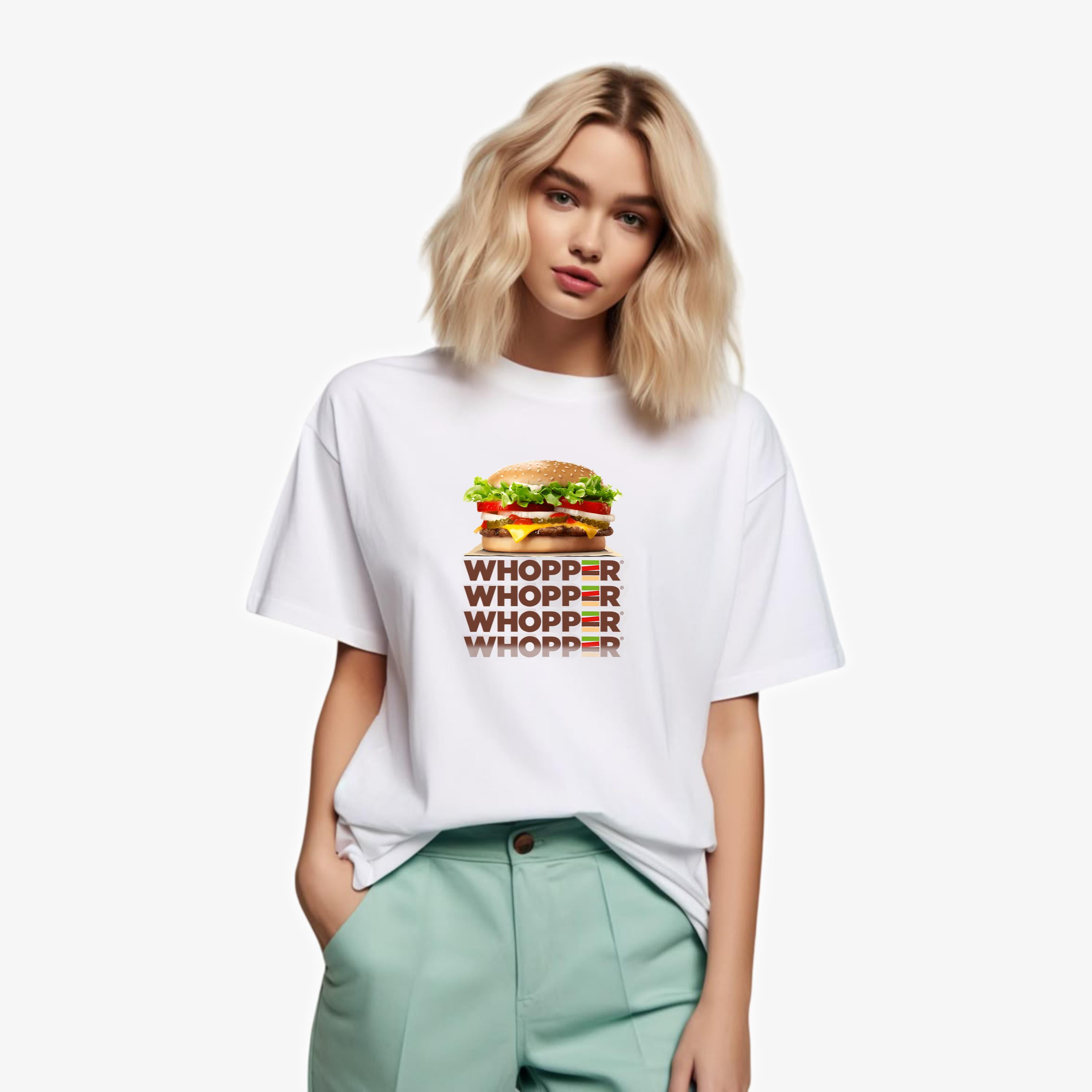 Burger King Whopper Unisex Tee Fun Fast Food Tee, for men & women, up ...
