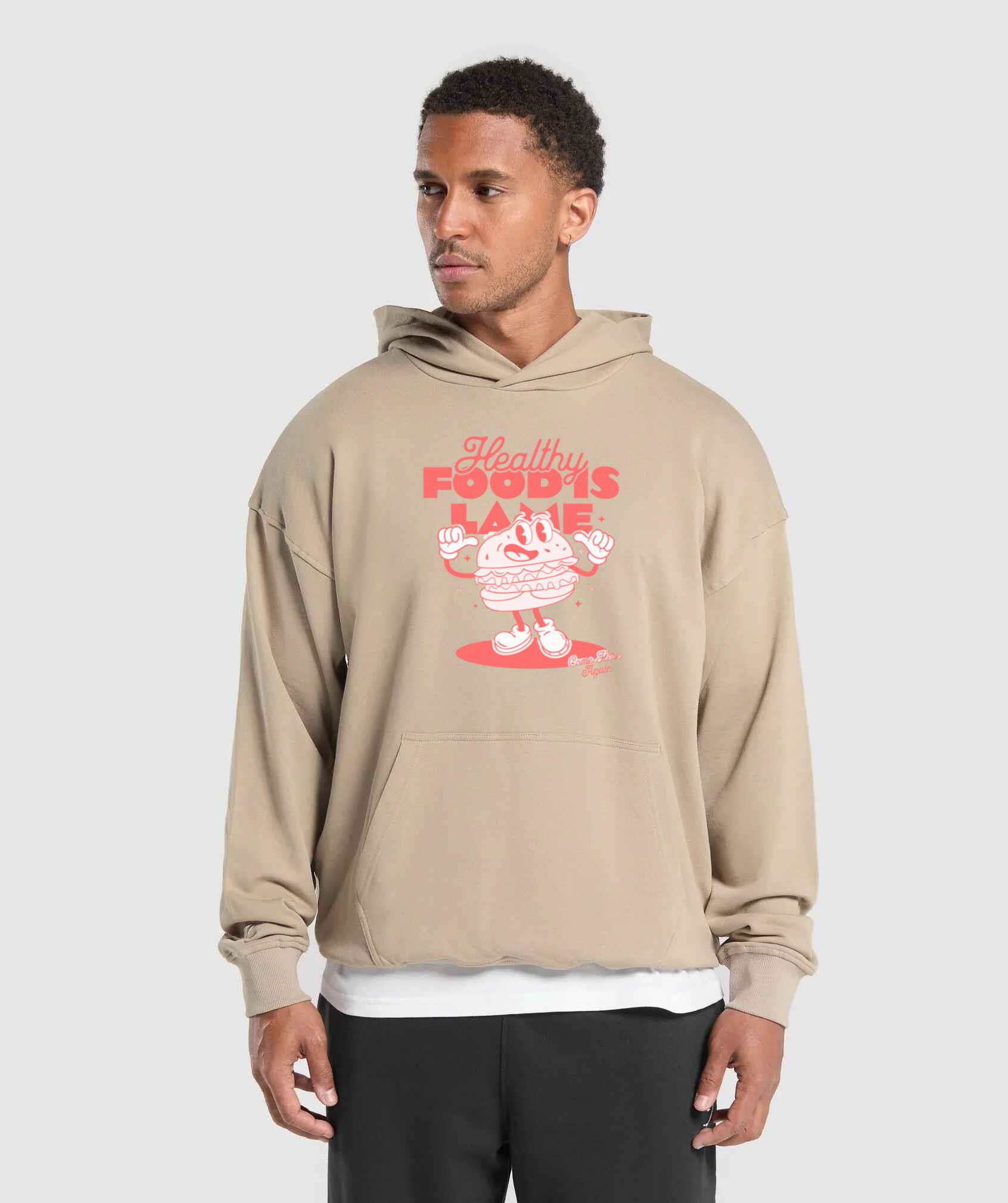 Burger Mascot Hoodie Tasty Fun Graphic Style Every True Food Fan Today ...