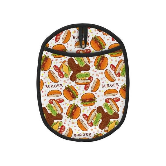Burger Pot Holders for Kitchen - Heat Resistant Oven Mitts Hot Pads ...