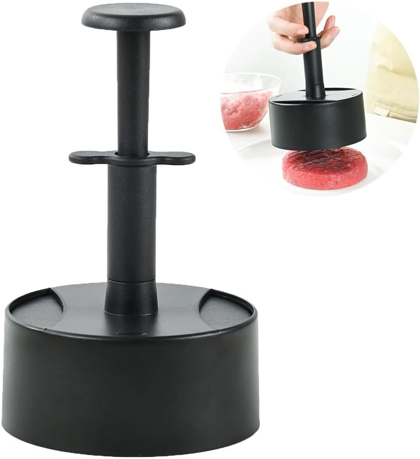 Burger Press with 100 PCS Patty Papers, Non-Stick Hamburger Patty Maker ...