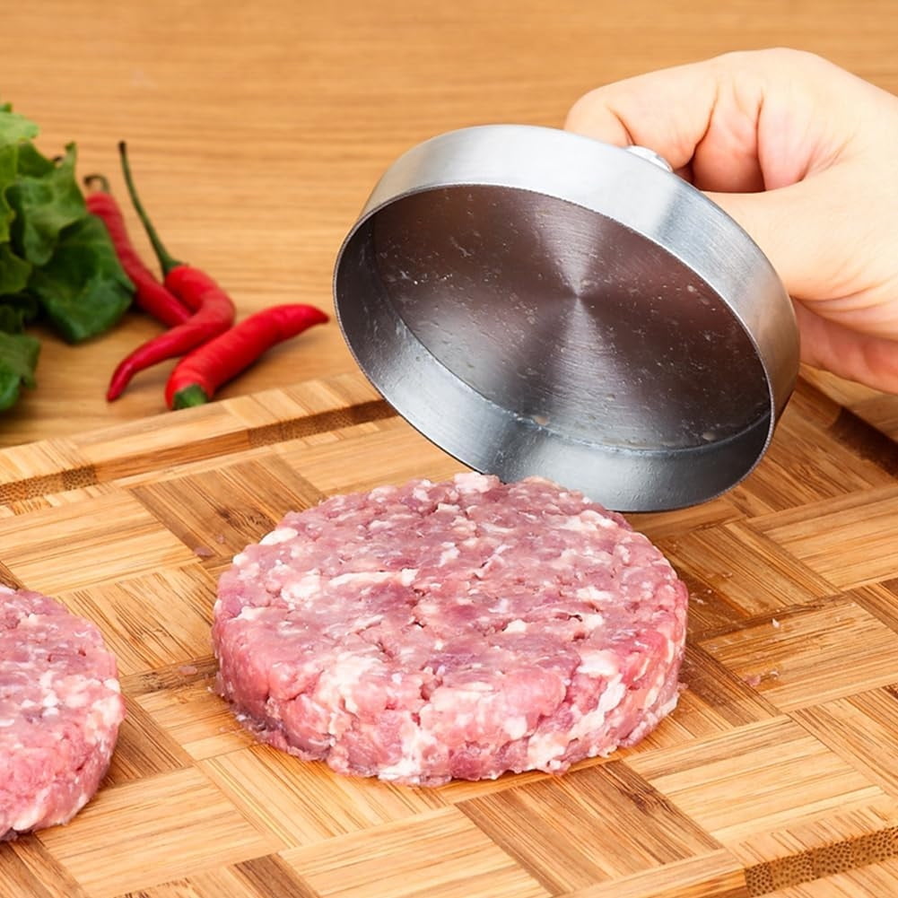 Burger Press Hamburger Patty Maker Stainless Steel Heavy Duty Stuffed ...