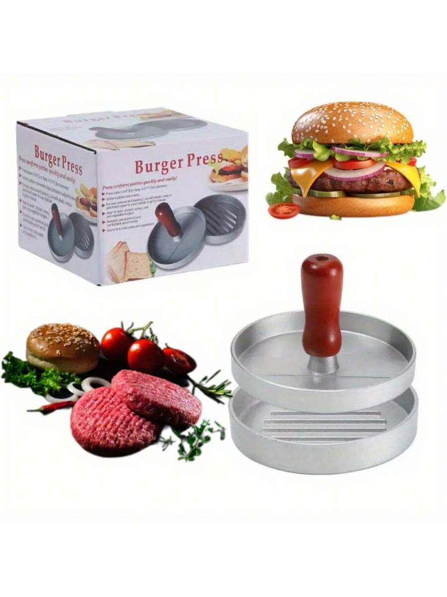 Burger Press Patty Maker - Heavy Duty Stainless Steel Meat Smasher for ...