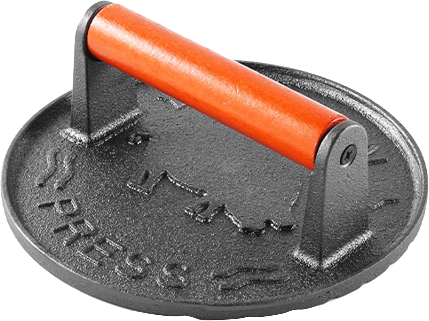 Burr Press with Professional Heavy Duty Cast Iron for Griddle Grill ...