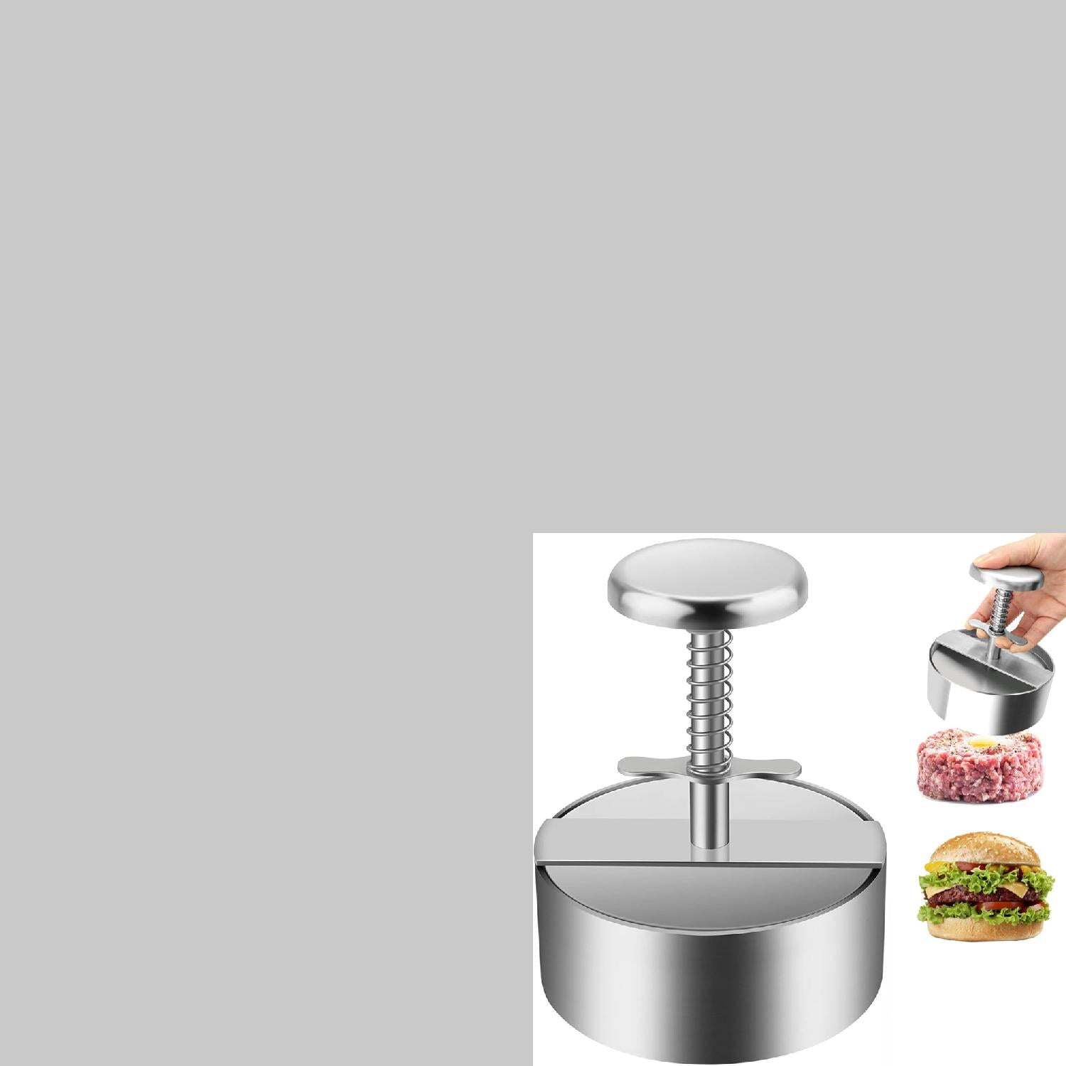 Burger Press Stainless Steel Hamburger Patty Maker Meat Grinder ...