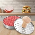 Burger Press, Stainless Steel Hamburger Press Patty Maker, with 100 Wax ...