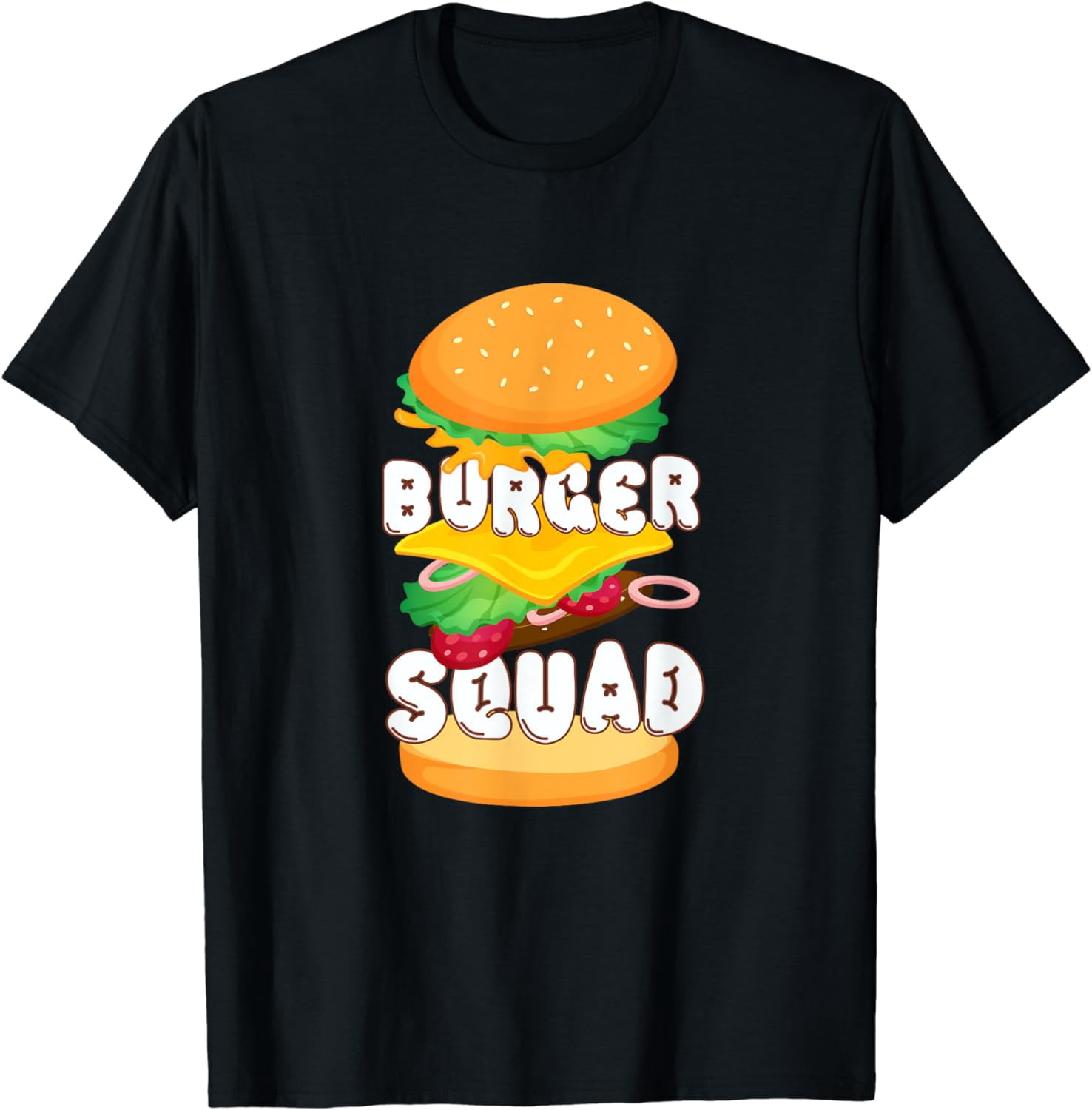 Burger Squad Burger Lover Foodie Lover T-Shirt - Walmart.com
