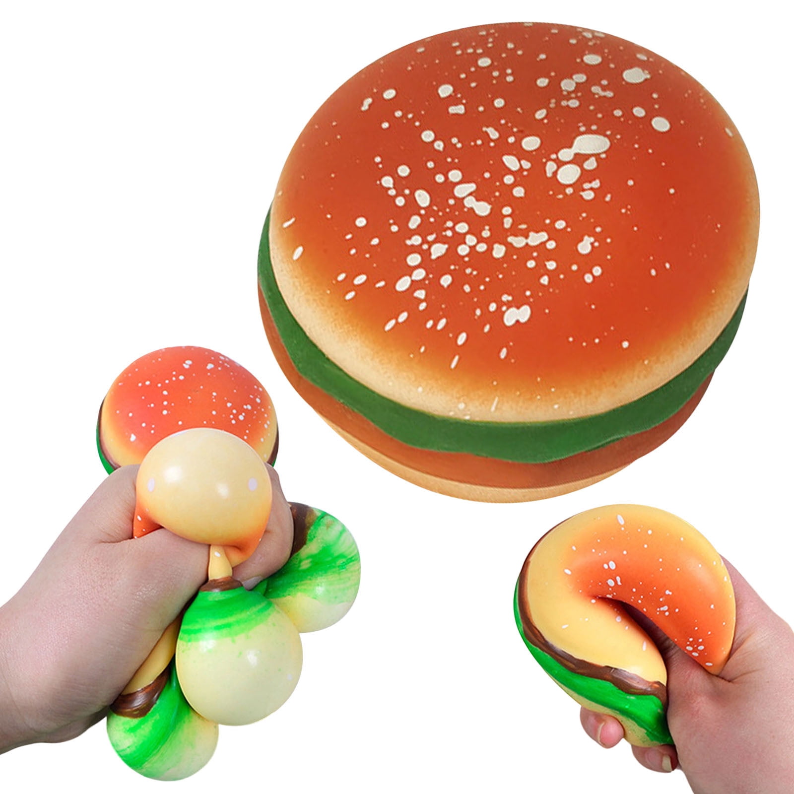 Burger Squishing Stress Relief Toy, Cute Hamburger Shape Slow Rising ...