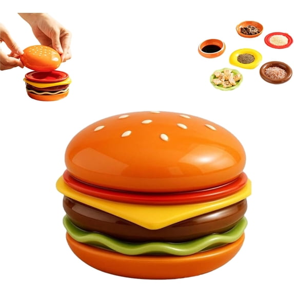 Burger Stack Plates, Burger Plate Set, PlatesEn Forma Hamburguesa ...