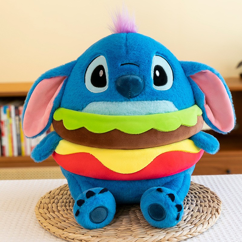 Burger Stitch Plush Toy Stitch Star Baby Figurine Doll Birthday Gift ...