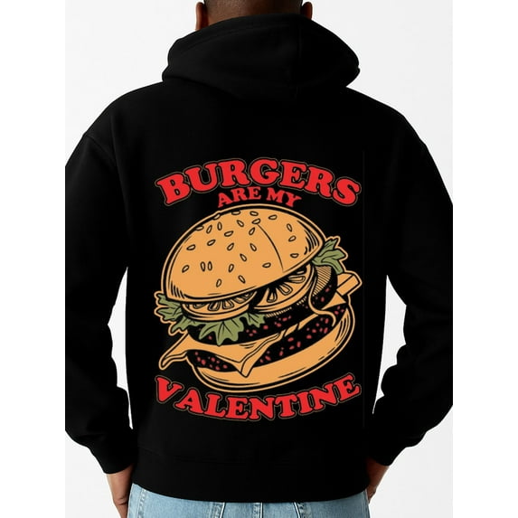 Burger Valentine Hoodie 1 piece Matching Couple Hoodies regular fit ...