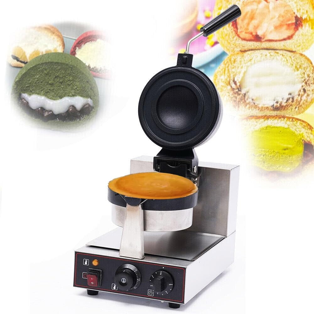 Burger Waffle Maker, Belgian Stainless Steel Nonstick Plates Waffle ...