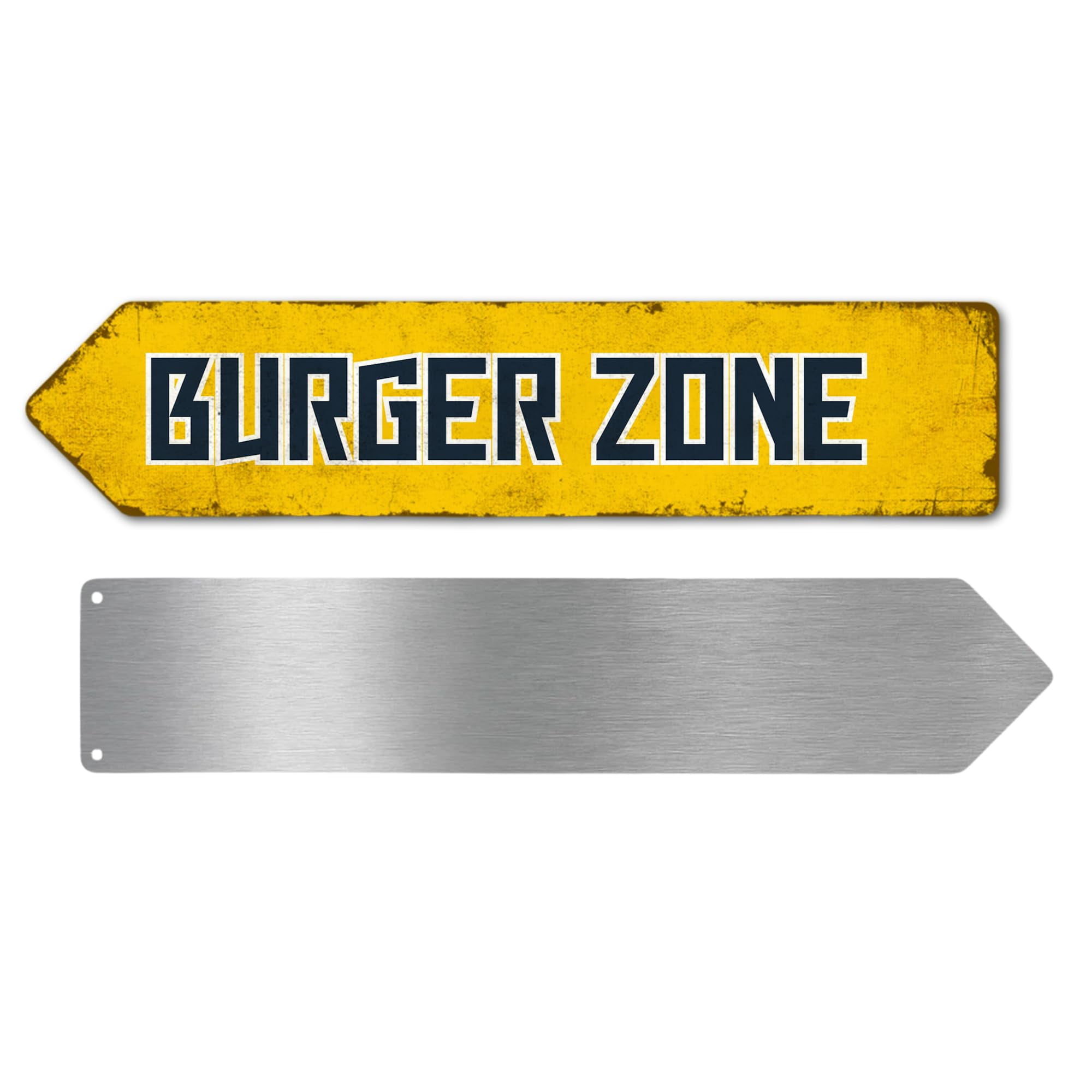 Burger Zonne Metal Sign by DC | Arrow Metal Directional Signage for ...