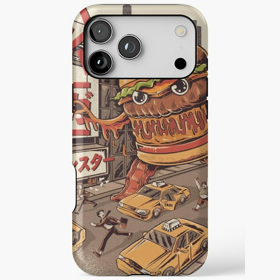 BurgerZilla Funny Monster Food Art Phone Case Compatible iPhone 17 ...