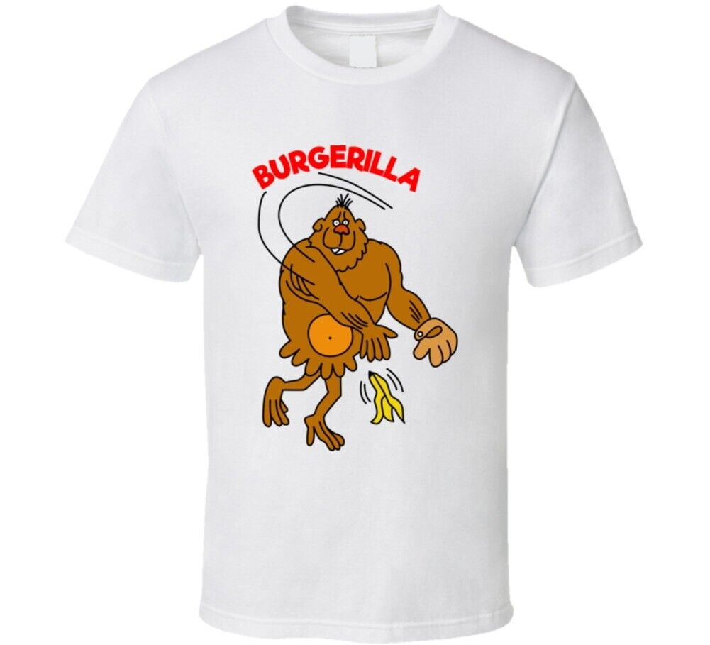 Burgerilla Burger Chef Fun Meal Characters Foodie Food Fan T Shirt ...