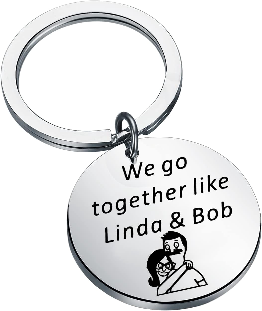 Burgers Inspired Gift Couple Keychian Set You’re the Linda to my Bob ...