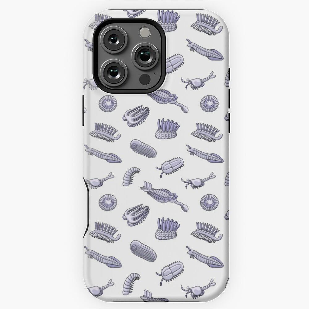 Burgess Shale Fossils Pattern Design iPhone Case 11 12 13 14 15 16 17 ...