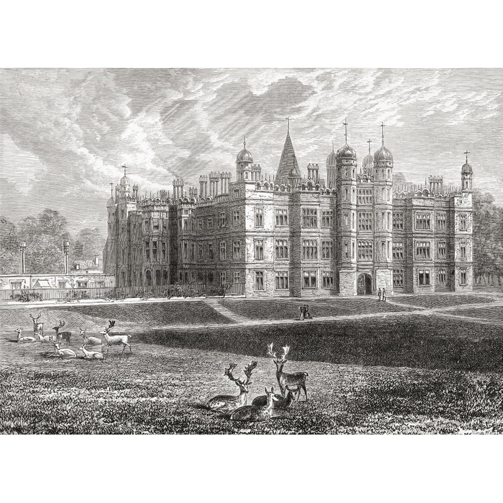 Burghley House Stamford England In The Late 19Th Century. From Our Own ...