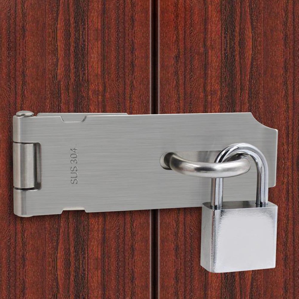 Burglar-Proof Padlock Hasp With Mounting Screw Clasp Lock Shed Latch ...