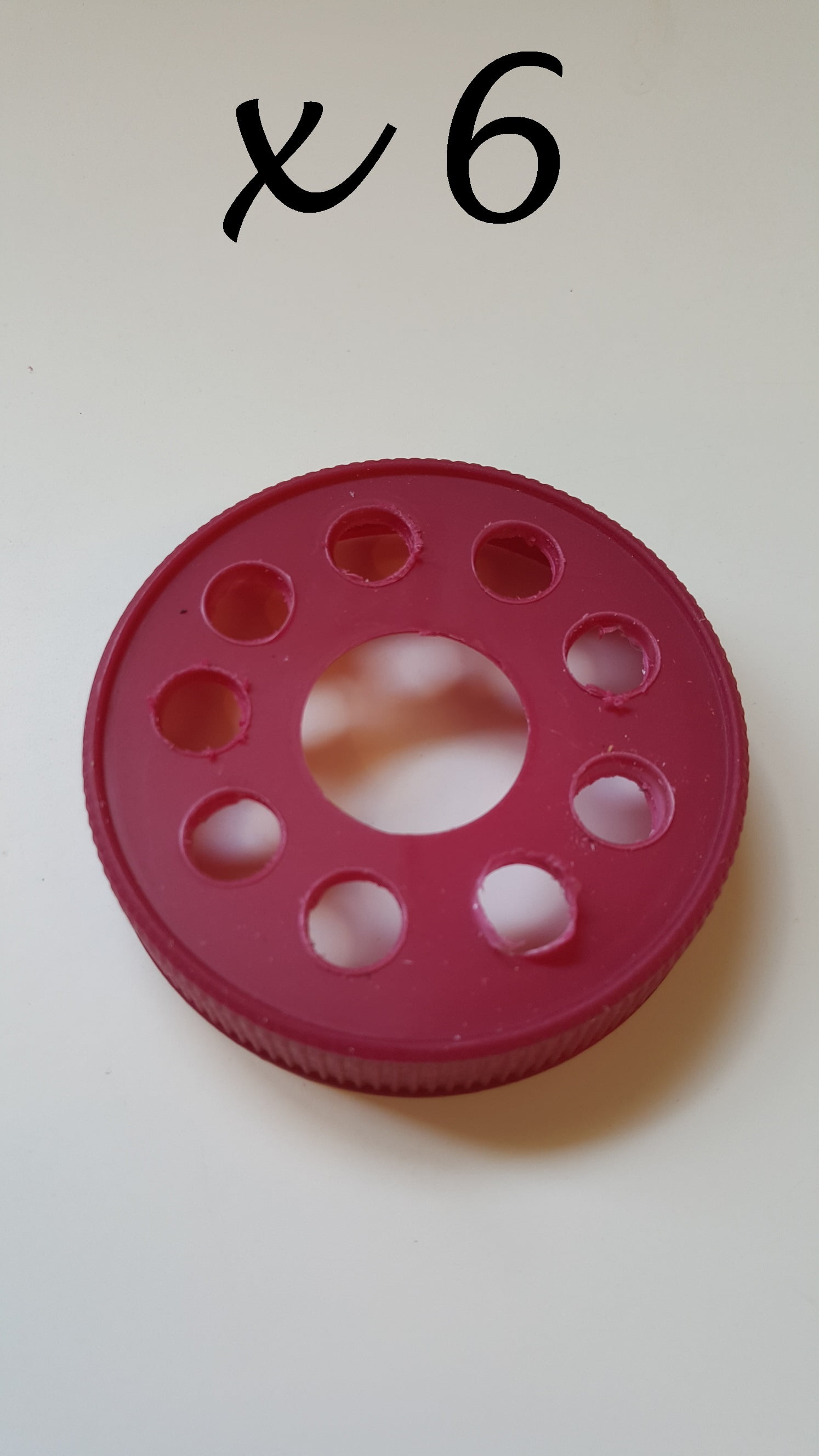 Burgundy 6 Pack Plastic Mason Jar Flower Frog Lids - Flower Arrangement ...