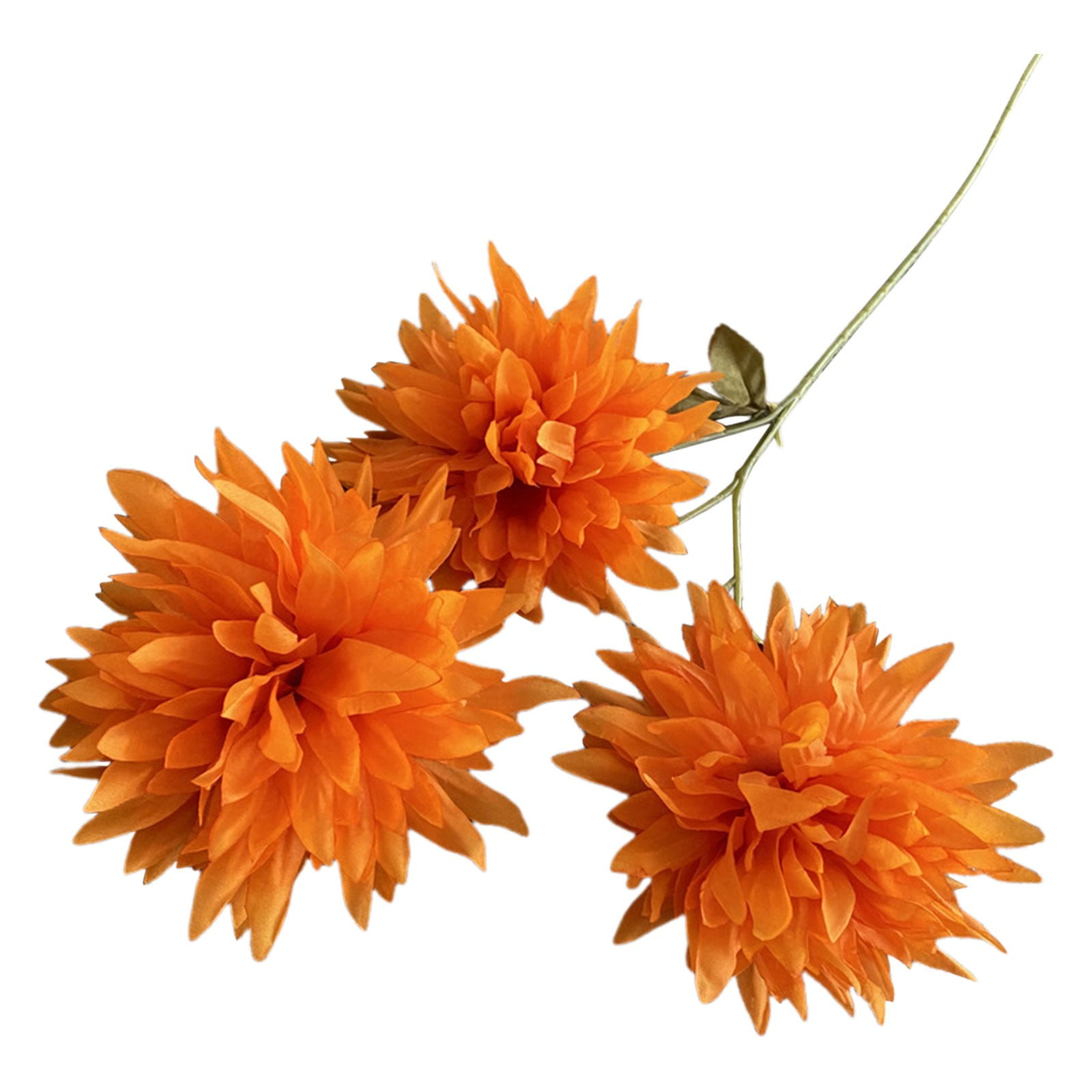 Burgundy Artificial Dahlia Flowers Single Stem Silk Faux Flowers for ...