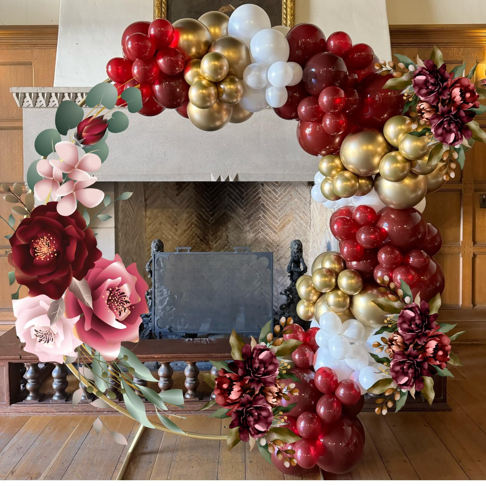 Burgundy Balloon Arch AJH3 Kit, Maroon Balloon Arch Kit, Red Balloon ...