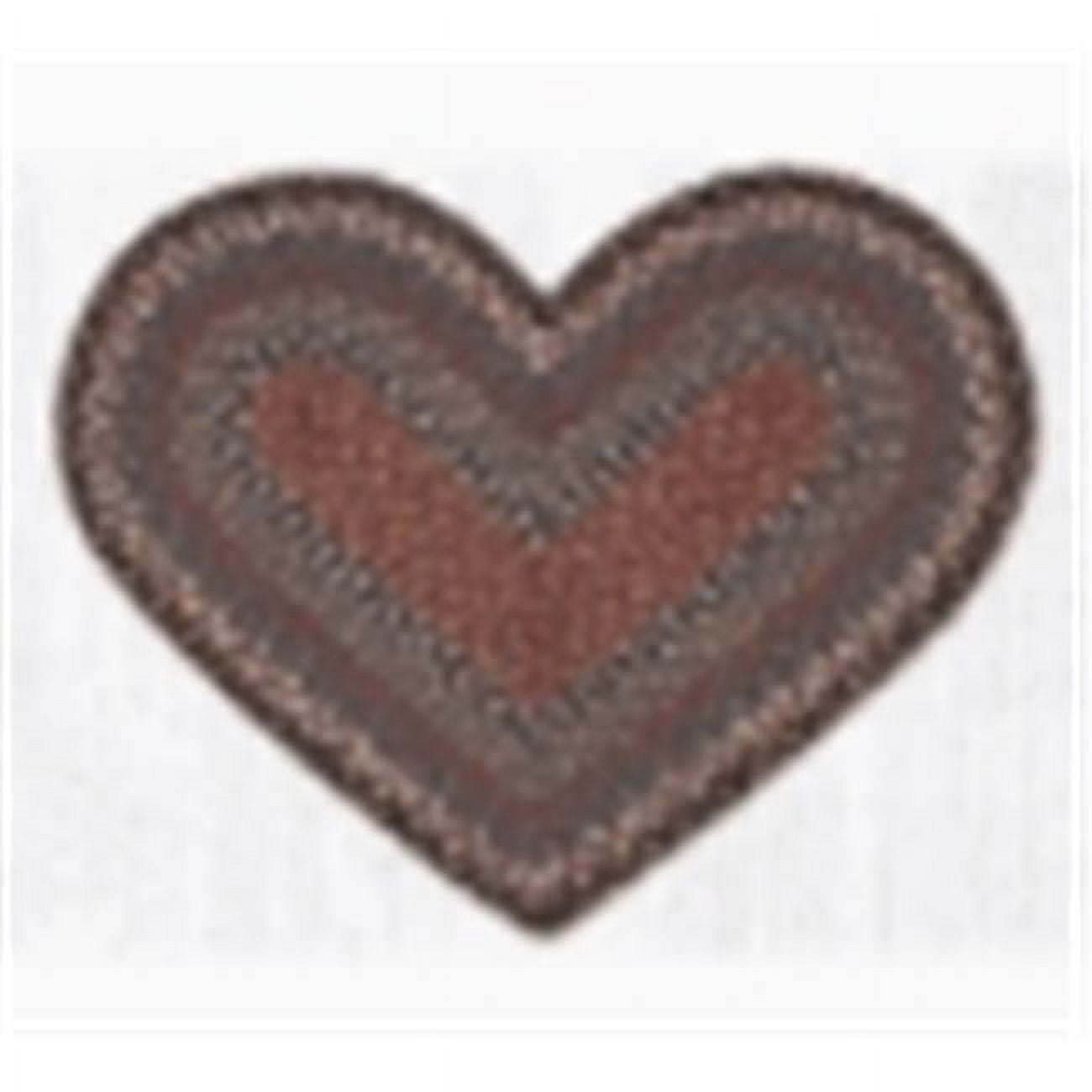 Burgundy-Blue-Gray Heart Rug - Walmart.com