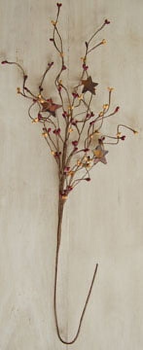 Burgundy/Gold Pip & Star Spray 24" - Walmart.com