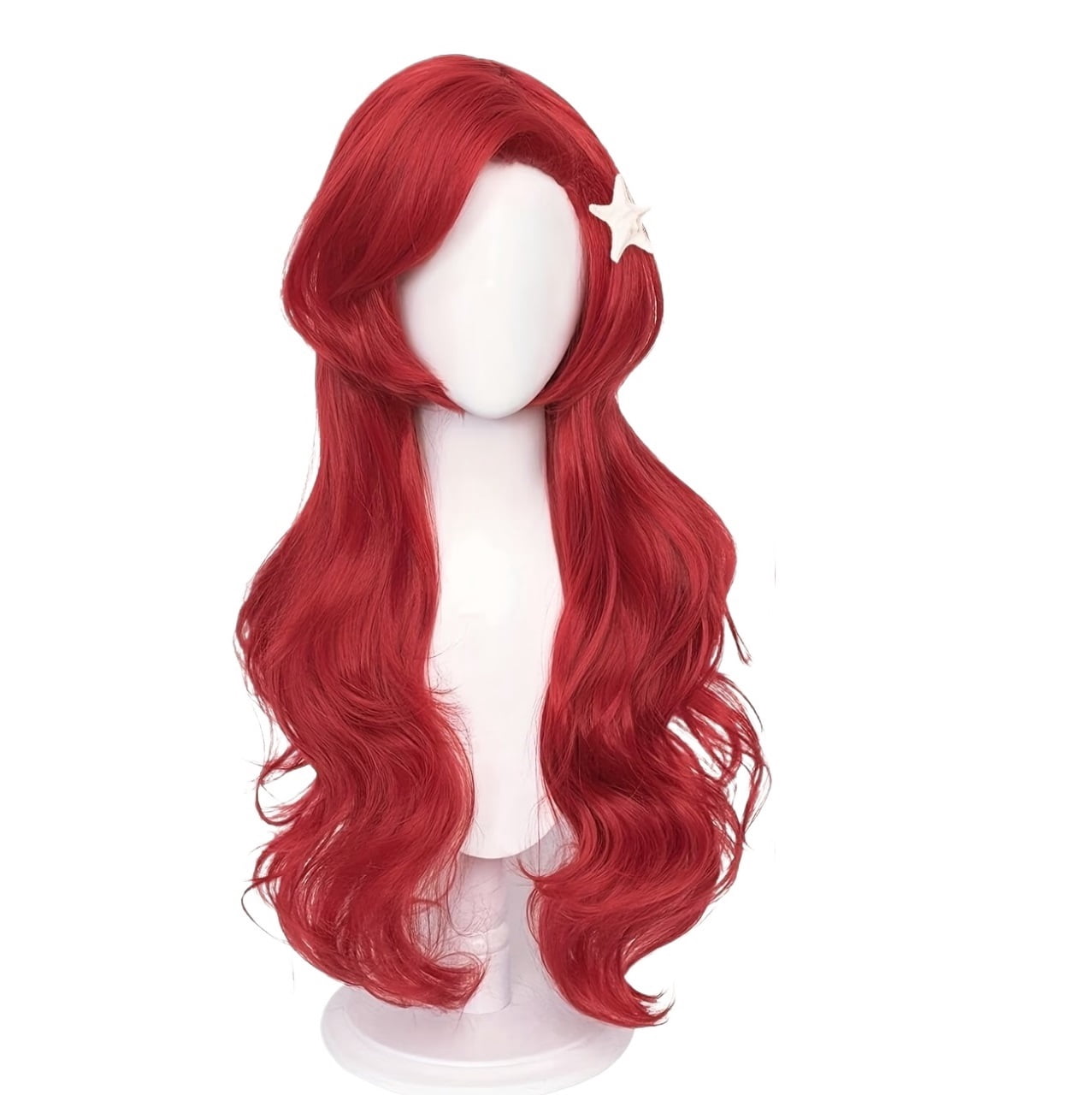 Burgundy Long Curly Hair Wigs with Big Wavy Oblique Bangs - Perfect for ...