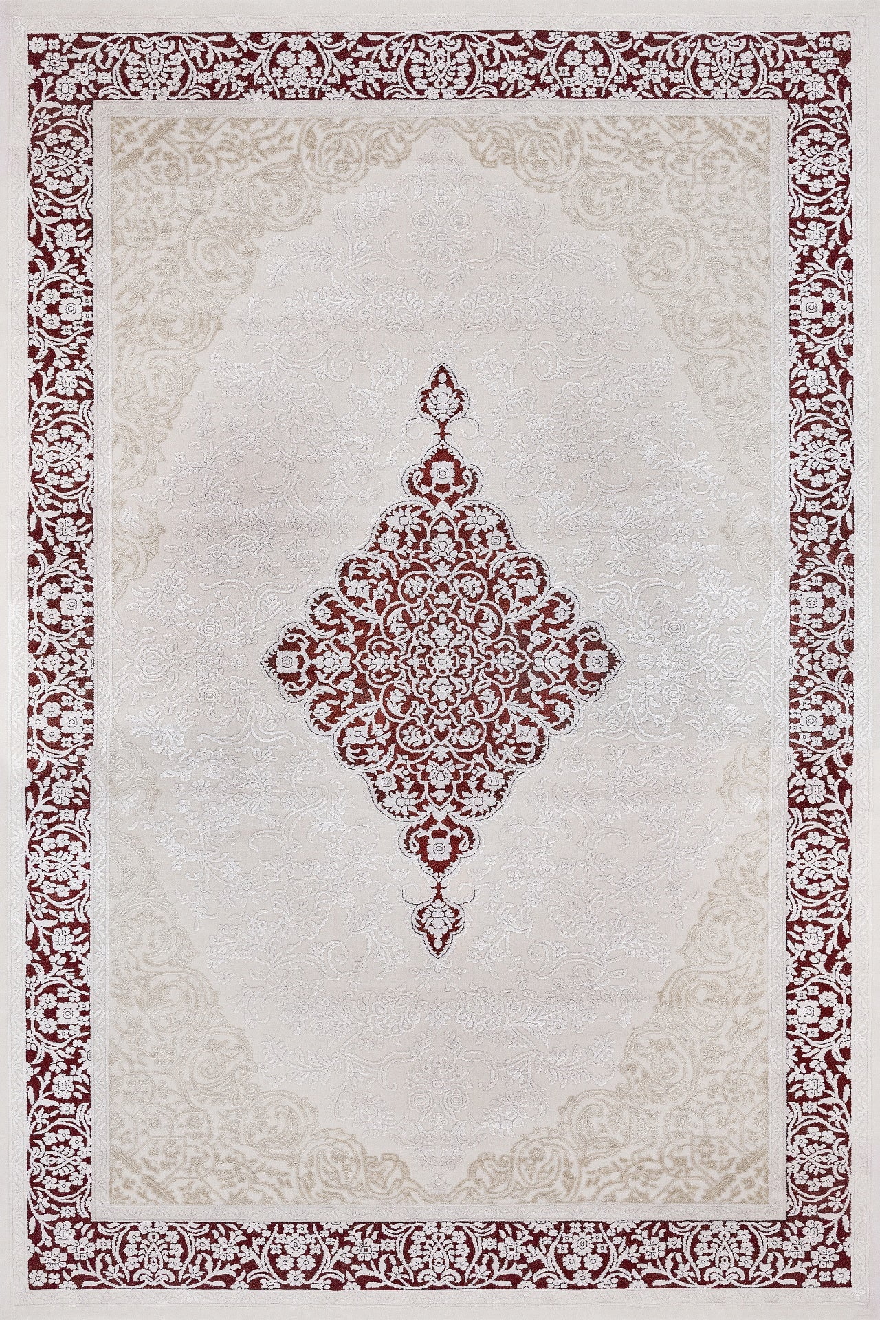 Burgundy Oriental Area Rugs for Living Room Washable Rugs Boho Moroccan ...