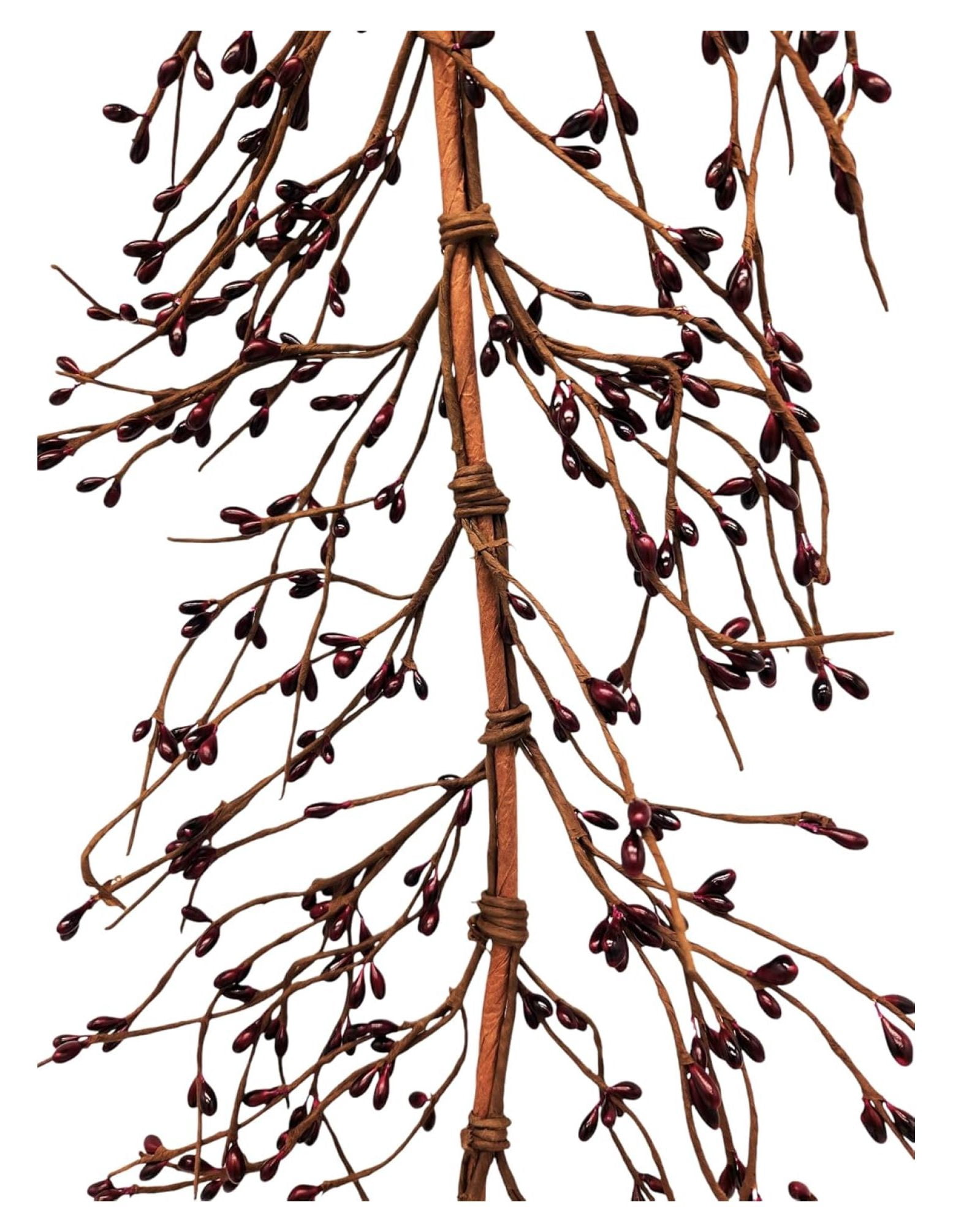 Burgundy Pip Berry Garland - 54-60 Inch Primitive Fall Decor - Evron ...