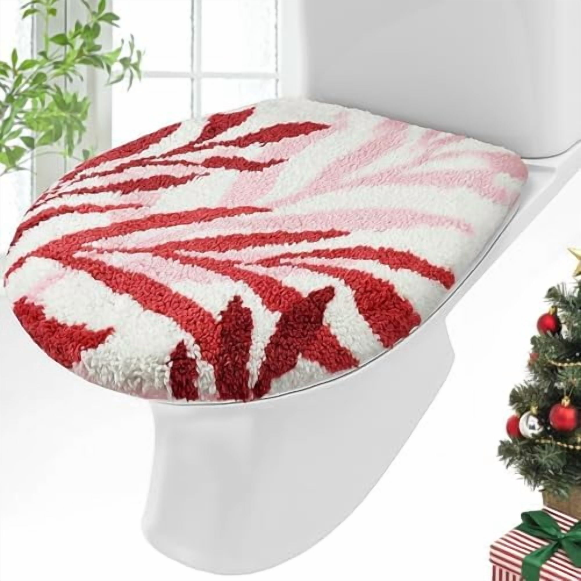 Burgundy Red Leaves Toilet Seat Covers Bathroom Toilet Lid Cover Soft ...
