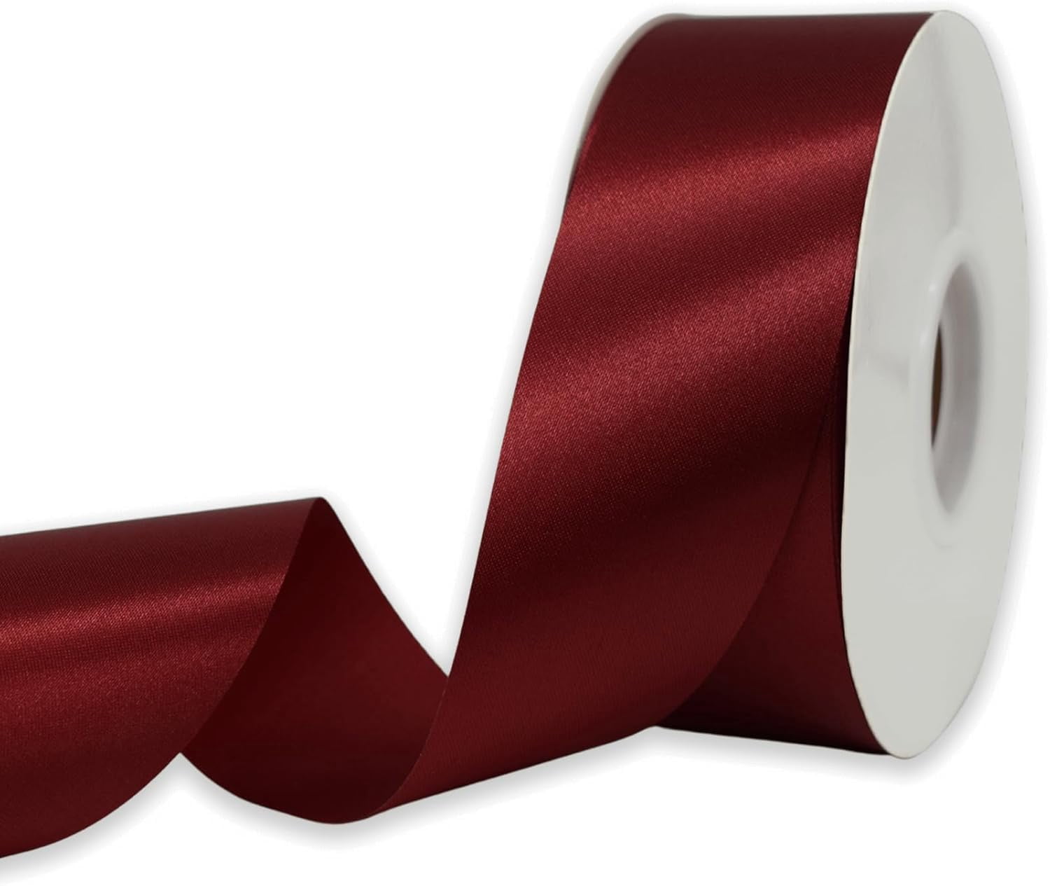Burgundy Ribbon 1-1/2 Inch x 50 Yards Satin Ribbon Single Ribbon for ...